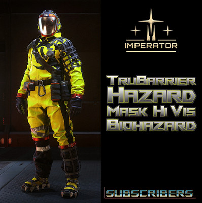 Star Citizen - TRUBARRIER HAZARD SUIT AND MASK - HI-VIS BIOHAZARD | eBay