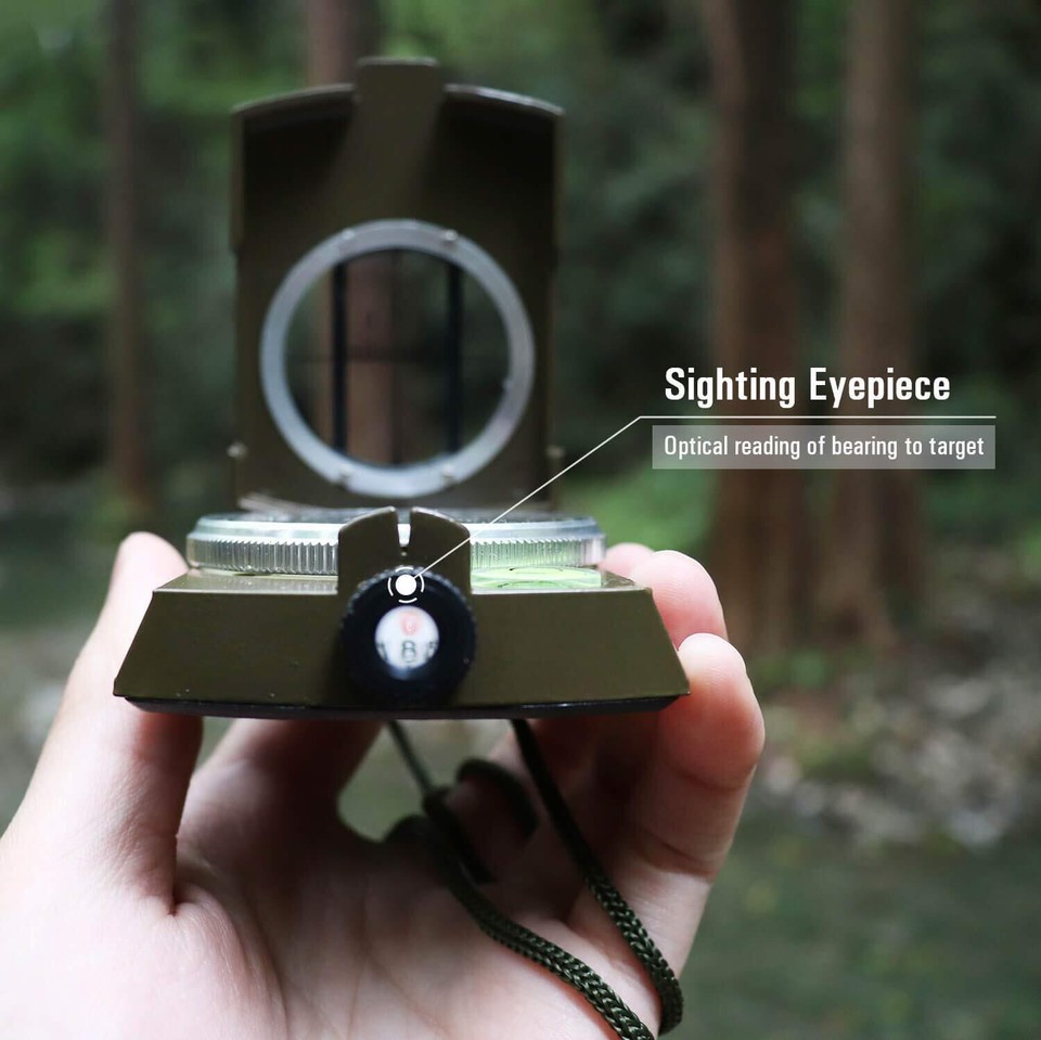 Magnetic Compass Compact Portable Lensatic Tactical Compass Impact ...