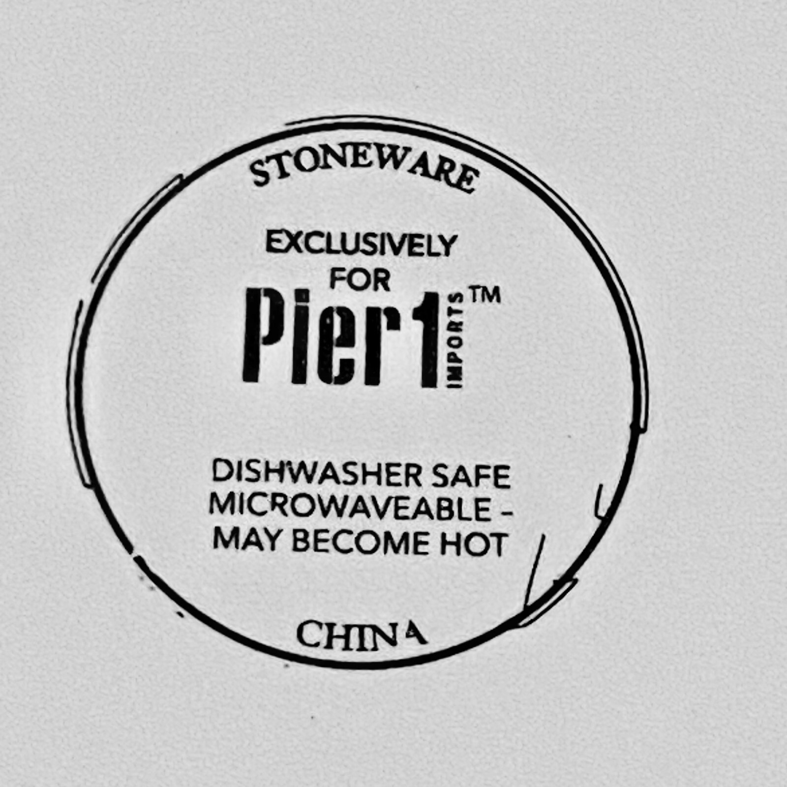 5 salad dessert PLATES / PIER 1, stoneware / cobalt indigo royal BLUE ...