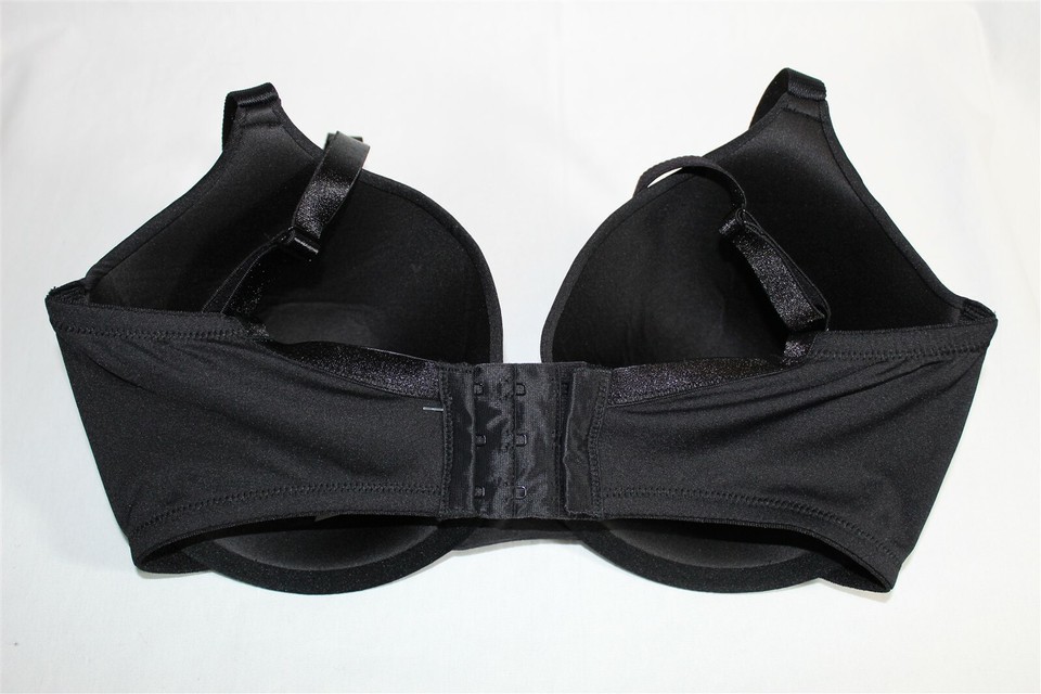 039X01 Maidenform 06082 Full Coverage Tailored Lace Wing Bra 36DD Black ...