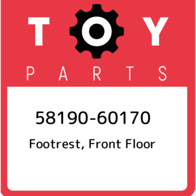58190-60170 Toyota Footrest, front floor 5819060170, New Genuine OEM ...