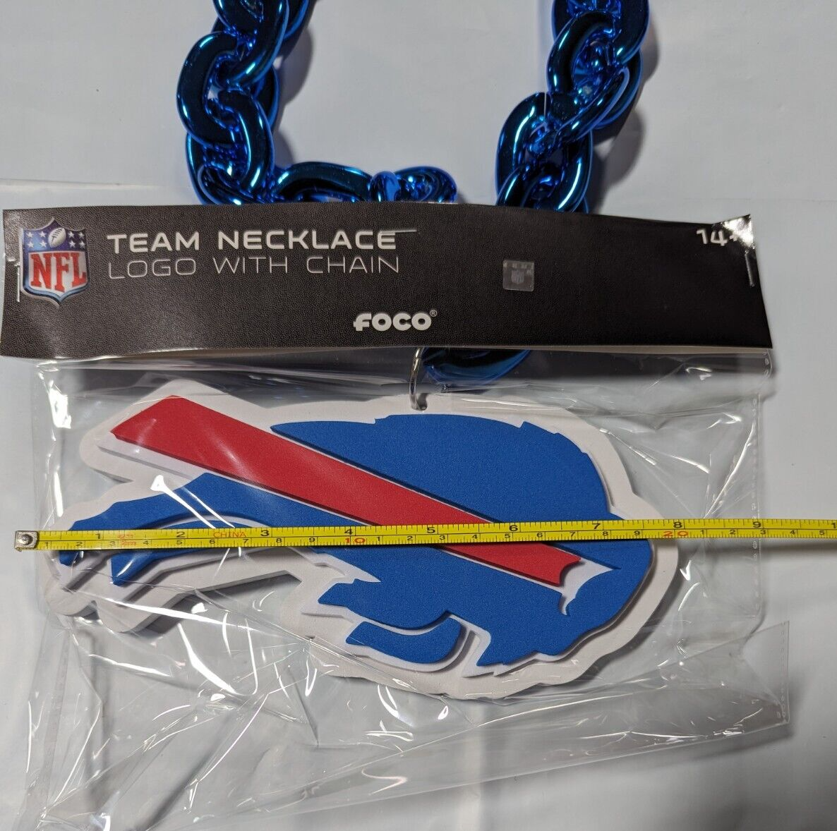 Buffalo Bills Foam Fan Chain - BLUE - Team Necklace Big Logo NEW! | eBay