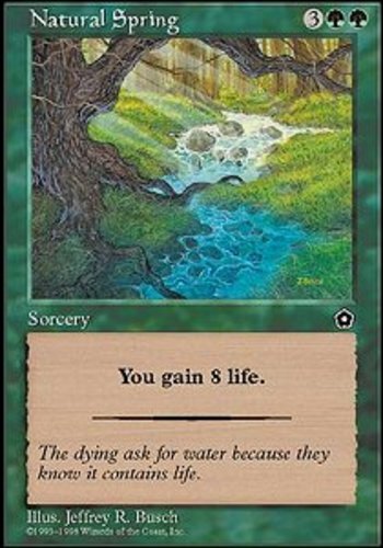 MTG - Natural Spring - Portal Second Age - LP, English Magic FLAT RATE ...