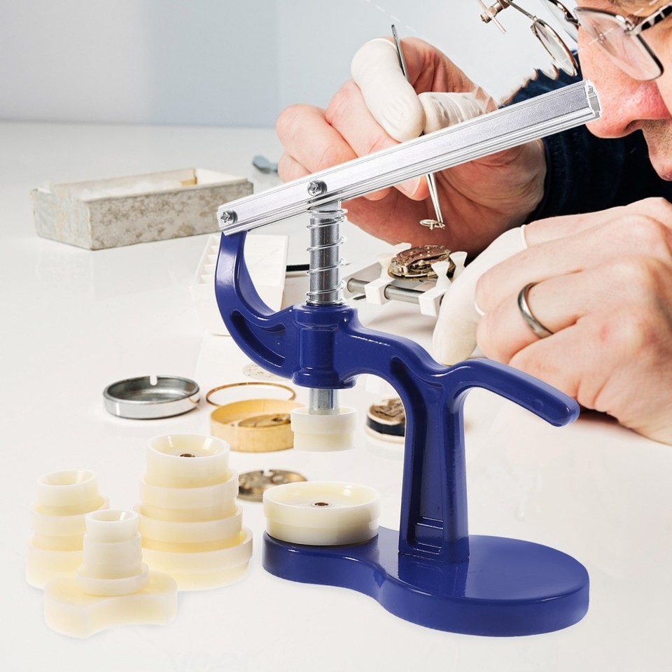 Watch Press Set Battery Remover Back Case Closer Crystal Glass Fitting ...