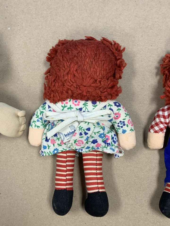 Vintage Mixed Doll Lot Ragdoll Raggedy Ann Andy Topsy Turvy CPK Red ...