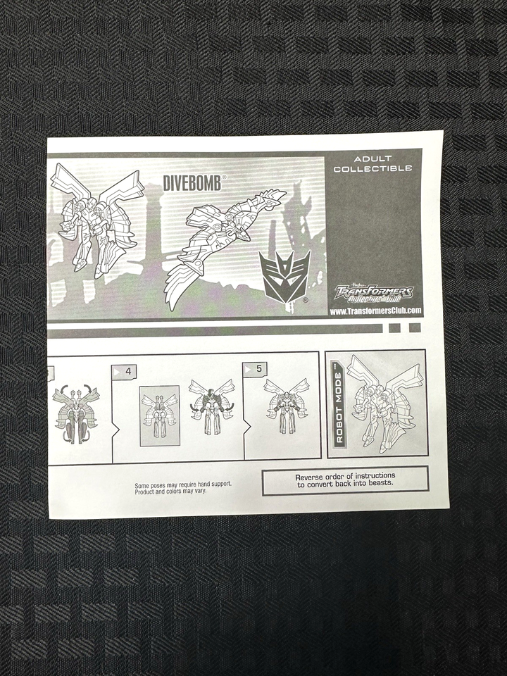 Transformers Botcon 2008 Shattered Glass Exclusive Divebomb TFCC ...