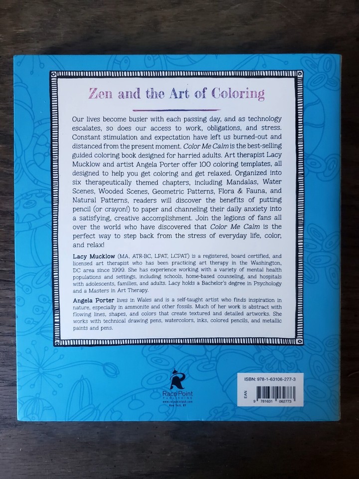 Color Me Calm: 100 Coloring Templates for Meditation Relaxation Lacy ...