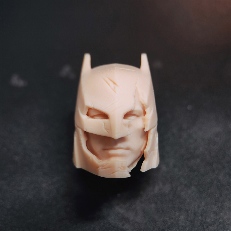 1/10 Scale Heavy Armored Batman Head Sculpt Unpainted Fit 7" Neca ...