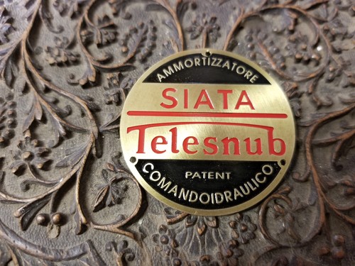 Siata Telesnub Damper Medallion Emblem 4 vintage Alfa Romeo & Others | eBay