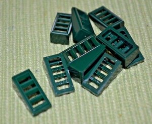 (8) 1x2 Earth Green [Dark Green] Sloped Vent Bricks ~ Lego ~ NEW | eBay