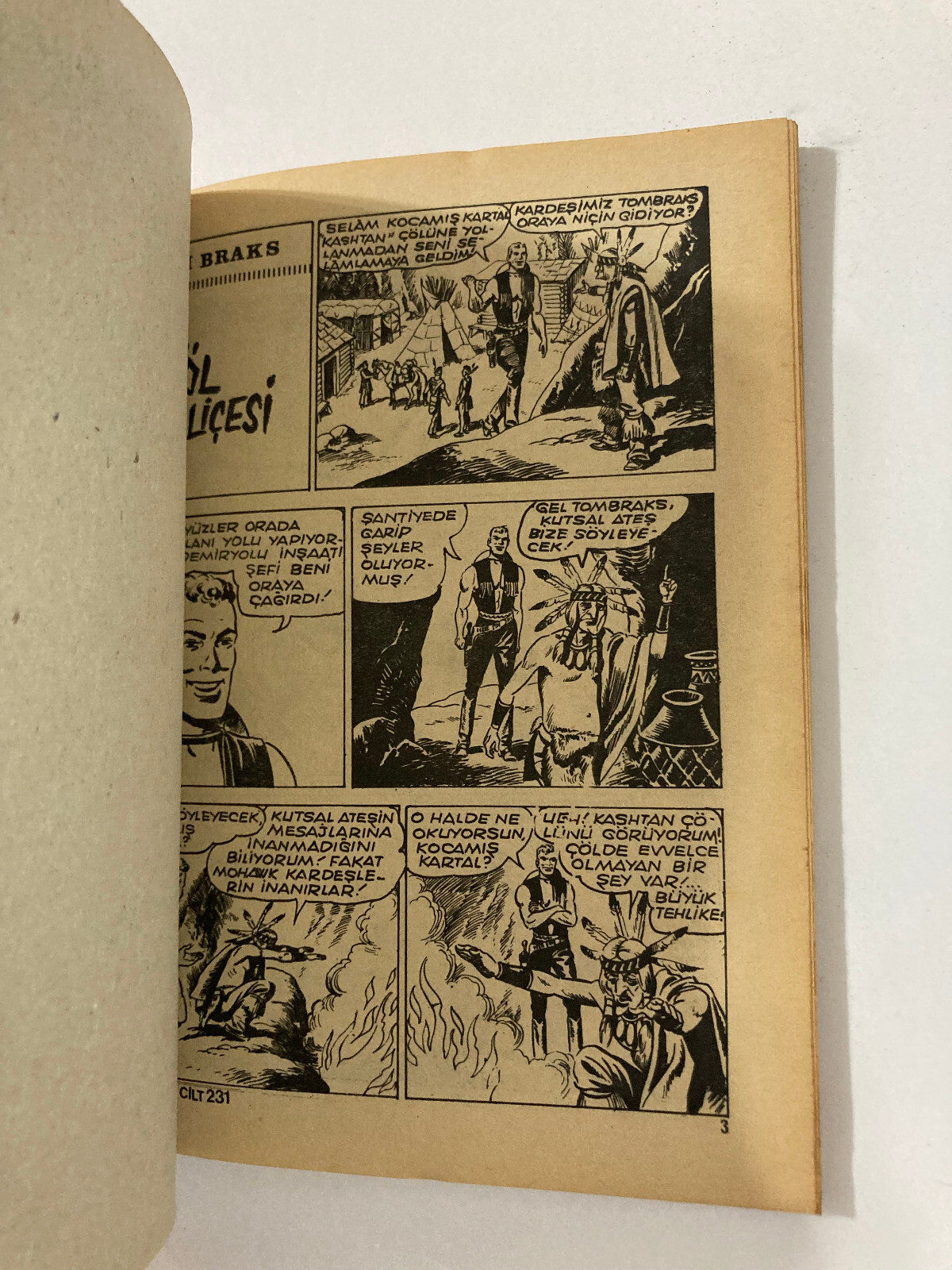 Alan Mistero Turkish Comic #231 1980s Western Tom Braks Turkish Variant ...