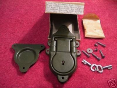 ORIG. WW II (43) OD FOOTLOCKER LOCK IN ORIG. BOX DATED 1943 | eBay