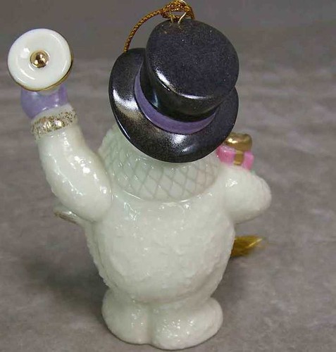 LENOX 2000 Annual Snowman Ringing Millenium Ornament MI | eBay