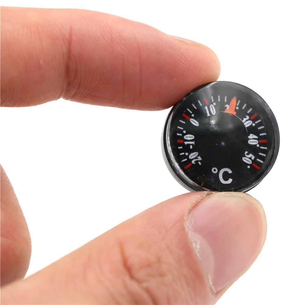 Mini Thermometer Plastic pointer Round Degrees Indoor and Outdoor ...