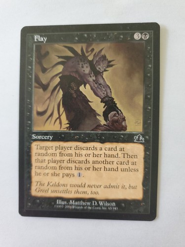 MTG Magic The Gathering Card Flay Sorcery Black Prophecy | eBay