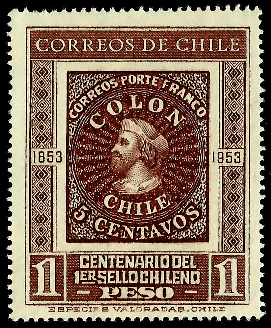 CHILE, CENTENARY OF THE FIRST CHILEAN STAMP, COLUMBUS, COLON, MNH | eBay