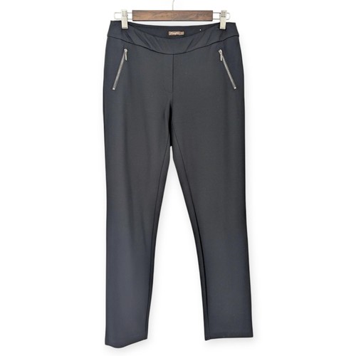 J McLaughlin Ross Pants Womens 4 Black Stretch Slim Cigarette Ponte Knit Tapered | eBay