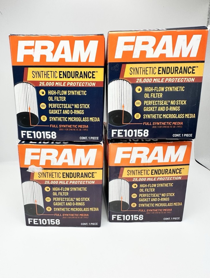 FRAM FE10158 Engine Oil Filter Synthetic Endurance 25,000 Miles ...