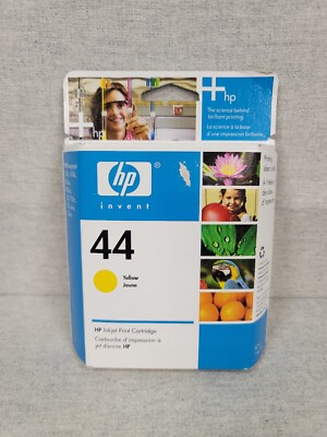 Genuine HP 44 Ink Cartridge Yellow Expired 2007 2005 | eBay