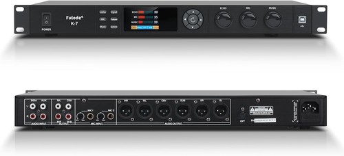 FULODE K7 PRO Digital Echo reverb Karaoke Mixer Processor w/ Bluetooth ...