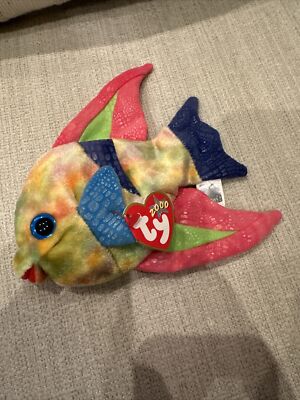 Ty Beanie Baby - ARUBA the Angel Fish (7 Inch) MWMTs Stuffed Animal ...