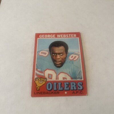 1971 Topps George Webster Houston Oilers 197 VG Free Shipping | eBay