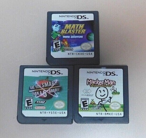 Nintendo DS Math Blaster, Marker Man & Are You Smarter Than A 5th ...