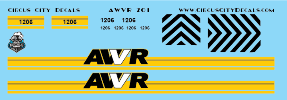 AWVR Unstoppable Movie Custom Decals Blue 1206 SD40-2 CP HO Scale | eBay