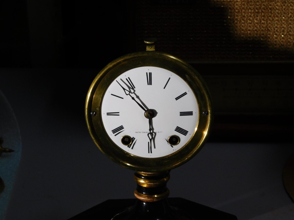 "RARE" Antique Seth Thomas Sons & Co.,Thomaston,CT,Mantle Clock w/Globe ...