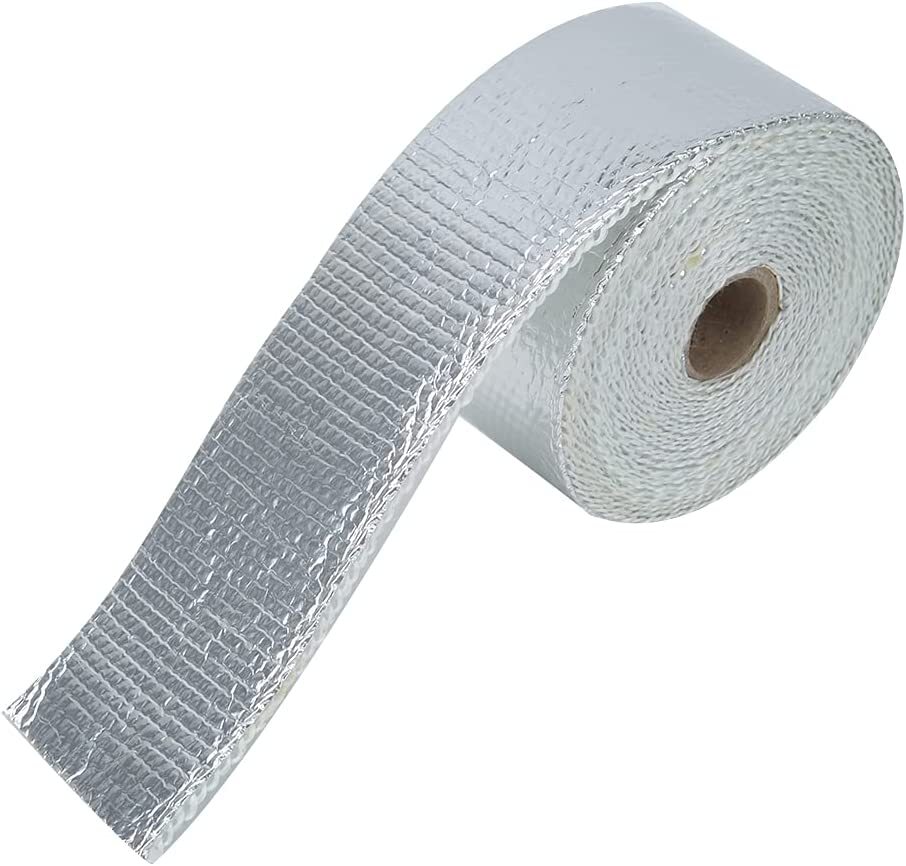 Self-Adhesive Exhaust Heat Header Wrap+5 Stainless Ties Exhaust Heat ...