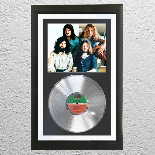 Led Zeppelin Platinum Vinyl Record LP Album Un Signed Framed Music ...