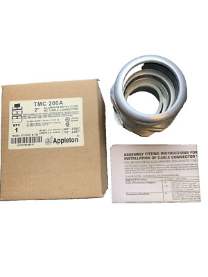 Appleton TMC 200A 2" AL Metal Clad MC Connector *NEW* | eBay