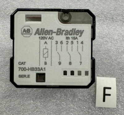 Allen Bradley 700-HB33A1 , Tall Square Base Relay 15 A , 120 VAC | eBay