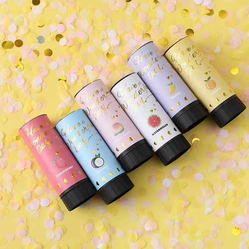 6-Pack 10cm Round Colorful Confetti Party Poppers - Safe Spring-Loaded ...