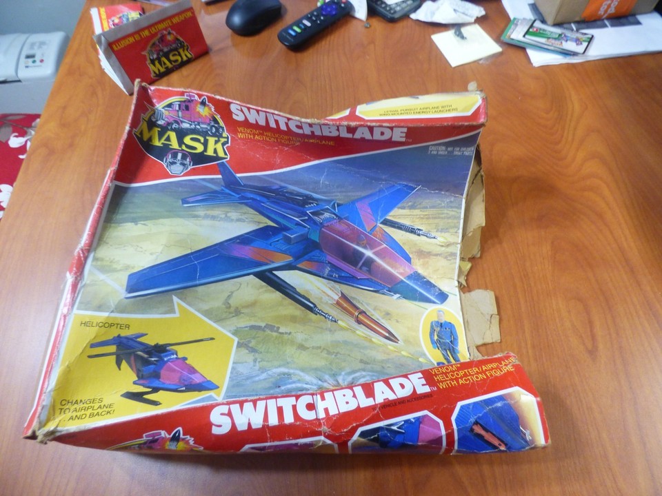 Lot of 8 MASK Kenner boxes (damaged) Goliath, Switchblade, Firecracker ...