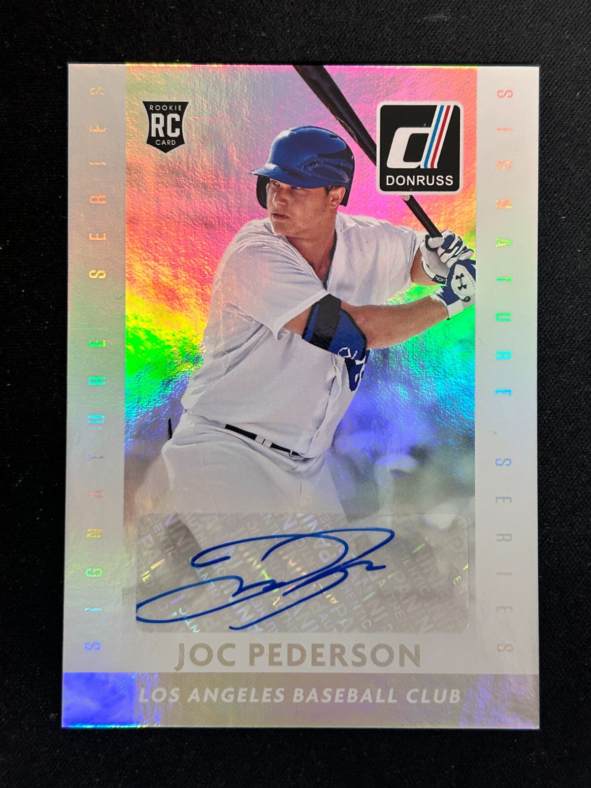 JOC PEDERSON 2015 Donruss Signature Series Rookie AUTO #15LOS ANGELES ...