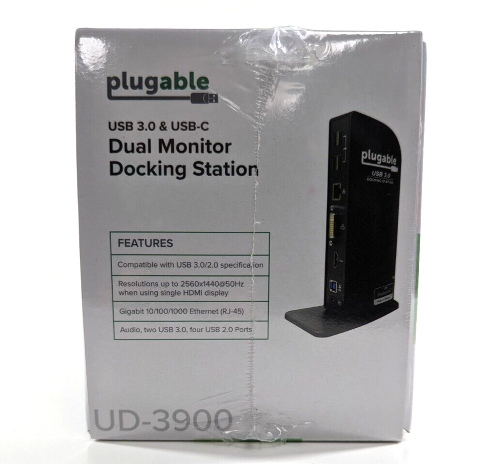 DisplayLink Plugable UD-3900 USB 3.0 Universal Docking Station for ...