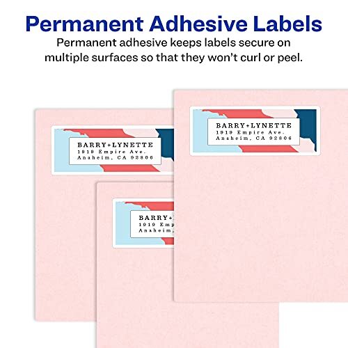 Avery Return Address Labels, Laser/Inkjet, 2/3 x 1-3/4-Inches, White ...