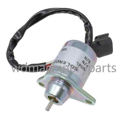 12V Fuel Shut Off Shutdown Solenoid SA-4920 41-6383 For Yanmar Thermo ...