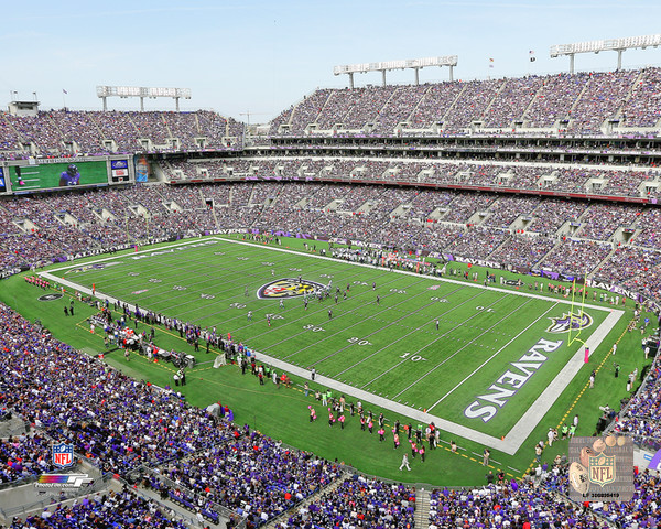 Ravens Football Field A View From Some Of The Empty Seats At M&T Bank