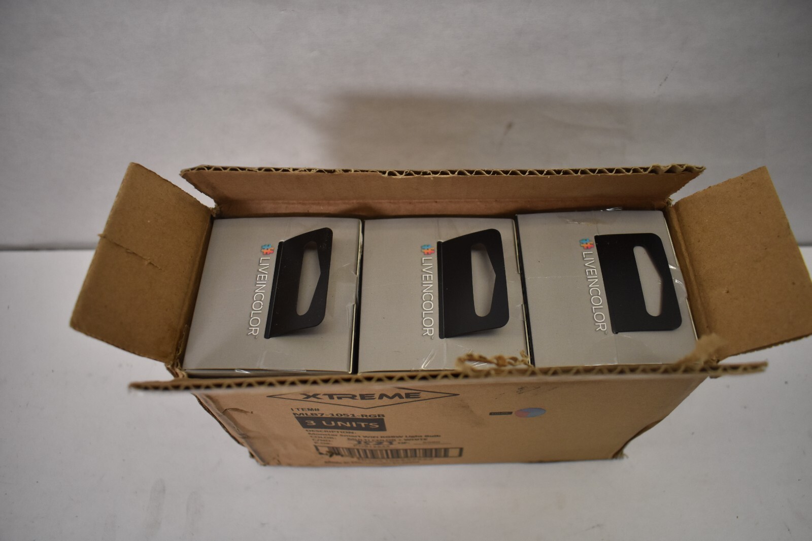 Lot of 3 LiveInColor Monster Smart Illuminessence RGBW Smart Bulb Light ...