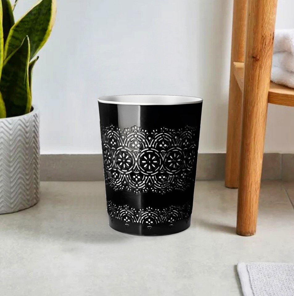 9 L NINE LITRE FLORA WASTE RUBBISH PAPER BIN OFFICE KITCHEN HOME ...