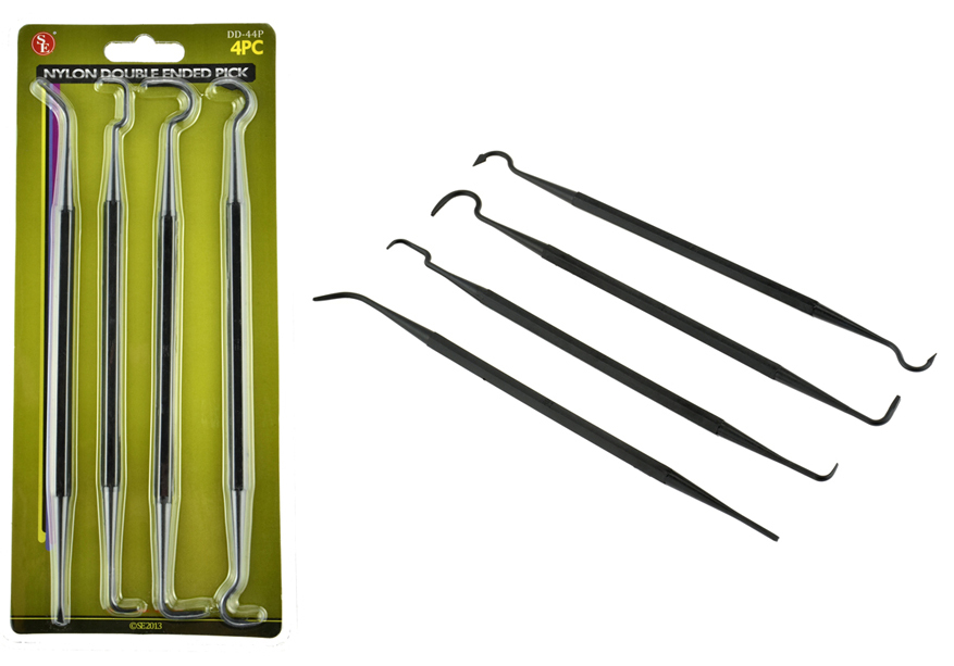 4pc 7 1/4" Double Ended Nylon Pick Set Gun Cleaning Crafts Electrical ...