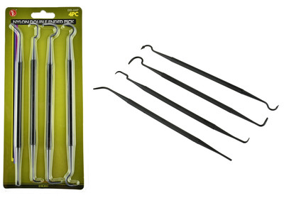 4pc 7 1/4" Double Ended Nylon Pick Set Gun Cleaning Crafts Electrical ...