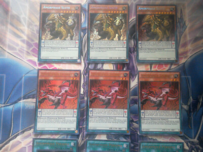 YUGIOH AMORPHAGE LOT/CORE MINT/NM!! SLOTH 1ST ED SHVI-EN030 x3 LECHERY ...