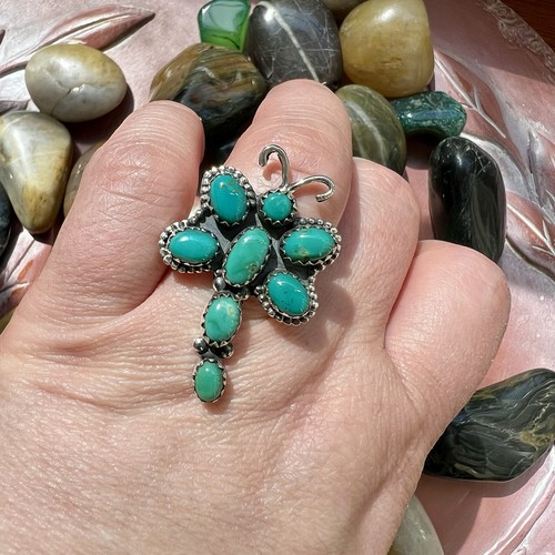 925 Sterling Silver & Turquoise Dragonfly Ring Size 8 | eBay
