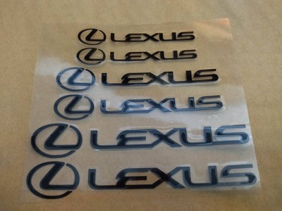 Shipping included LEXUS Heat Resistant Sticker Black Set of 6 in Large ...