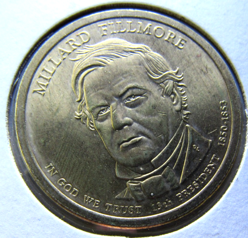 Millard Fillmore 13th President (1850-1853) Mint US One Dollar Coin ...