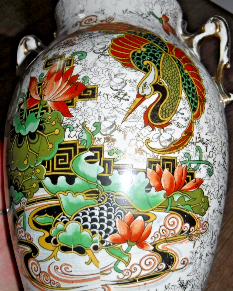 Pair of Large Vintage Thomas Forester and Sons Phoenix Ware Vases ...