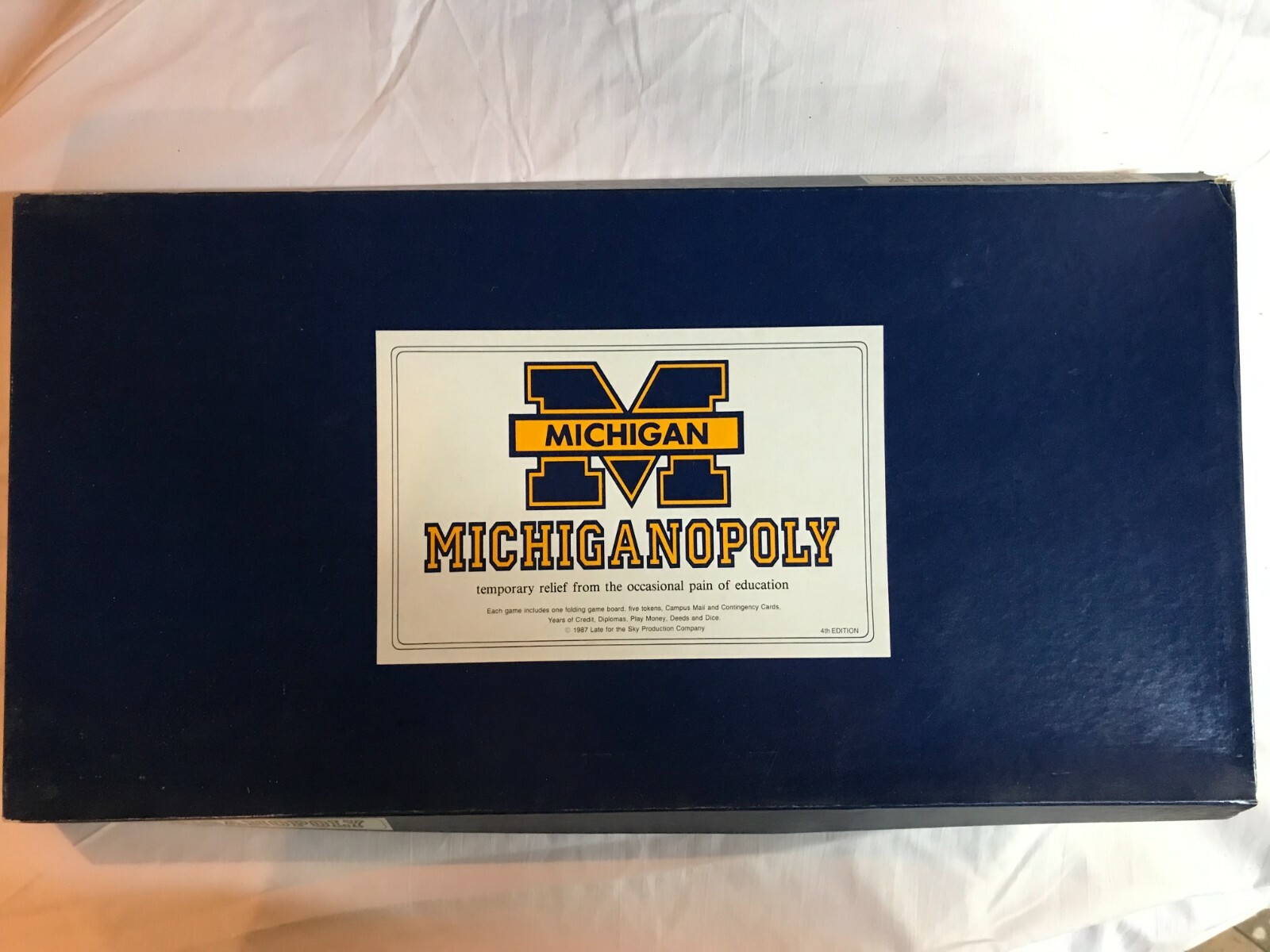 Vintage University of Michigan Monopoly Board Game 4th Edition by Sky ...